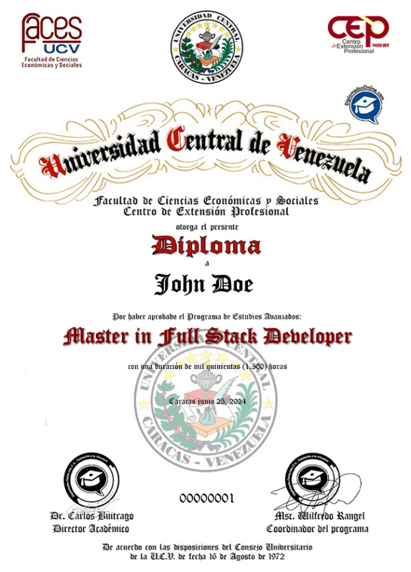 Master in Full Stack Developer - Diplomados Online